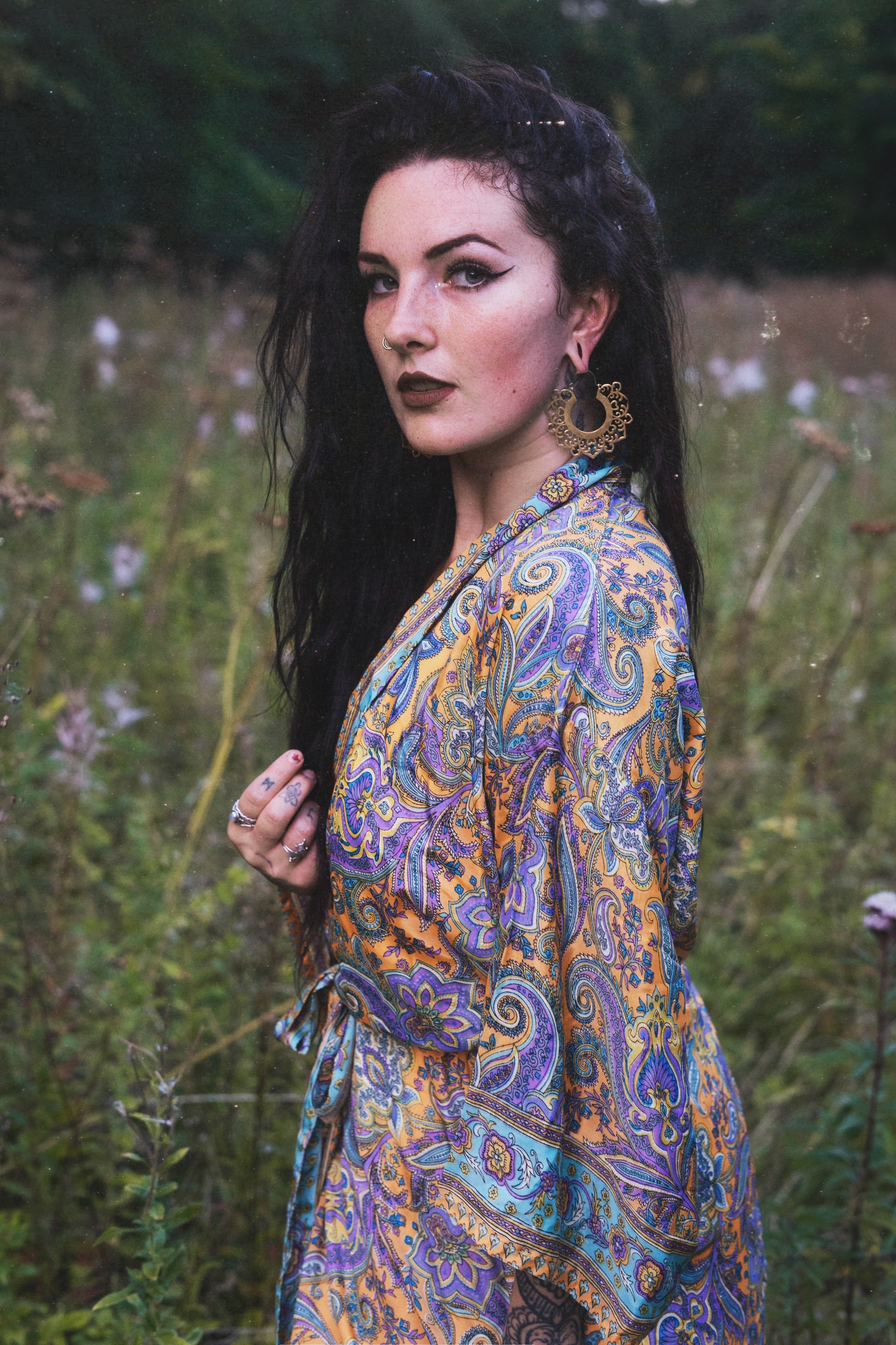 Short Floaty Kimono - Ginger Orchid – ForageDesign