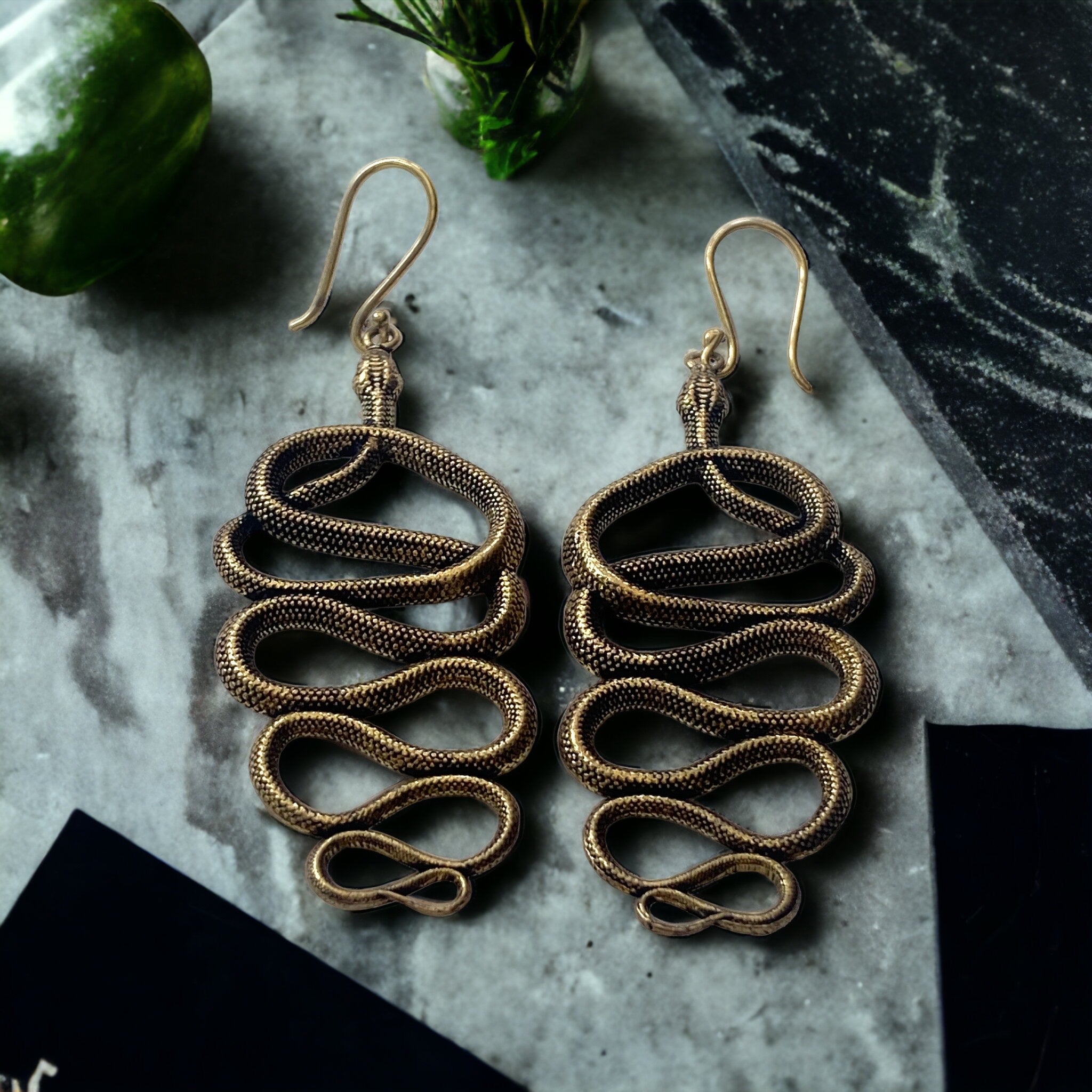 Lamia Serpent Earrings – ForageDesign