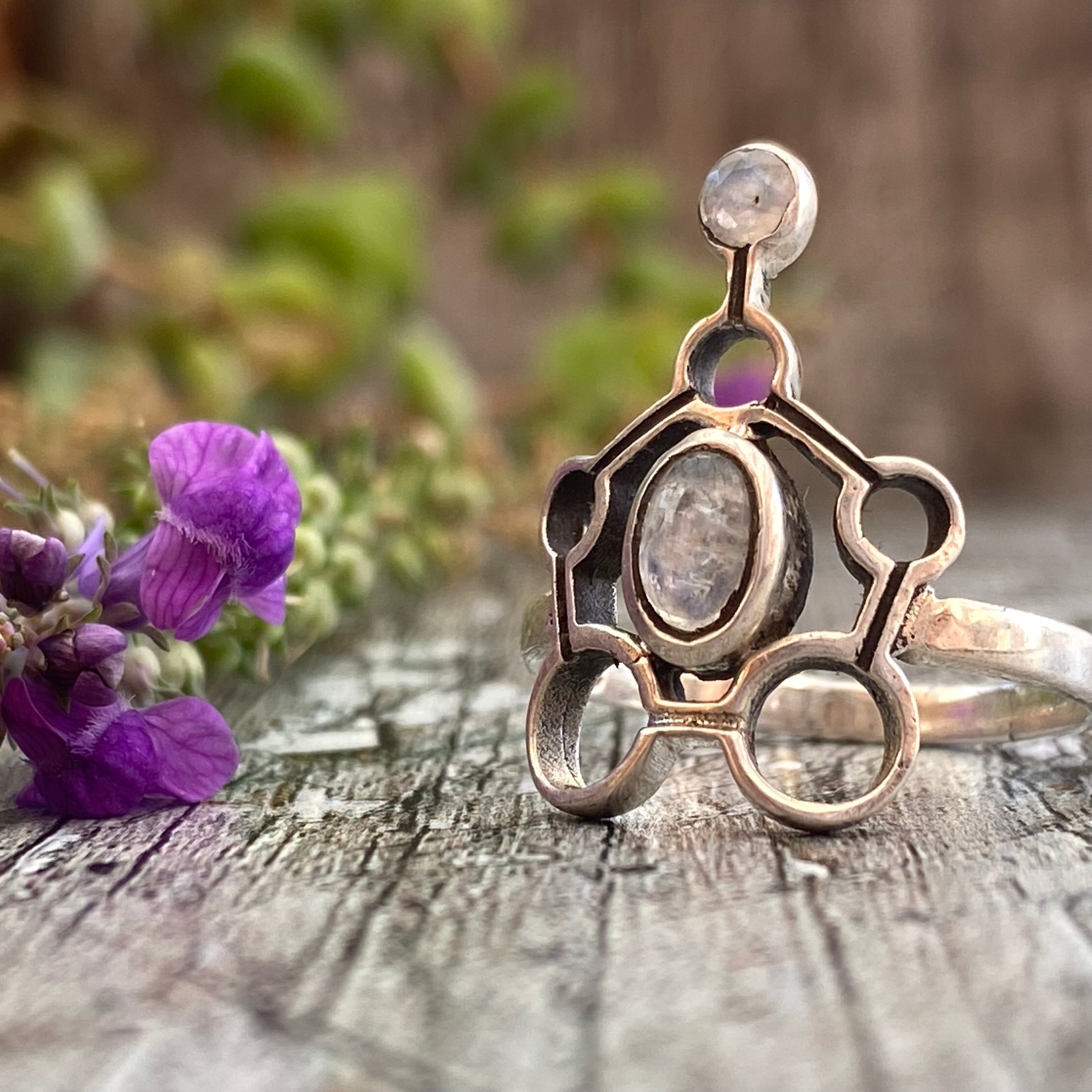 Celestial Ring with Moonstone - N/O – ForageDesign