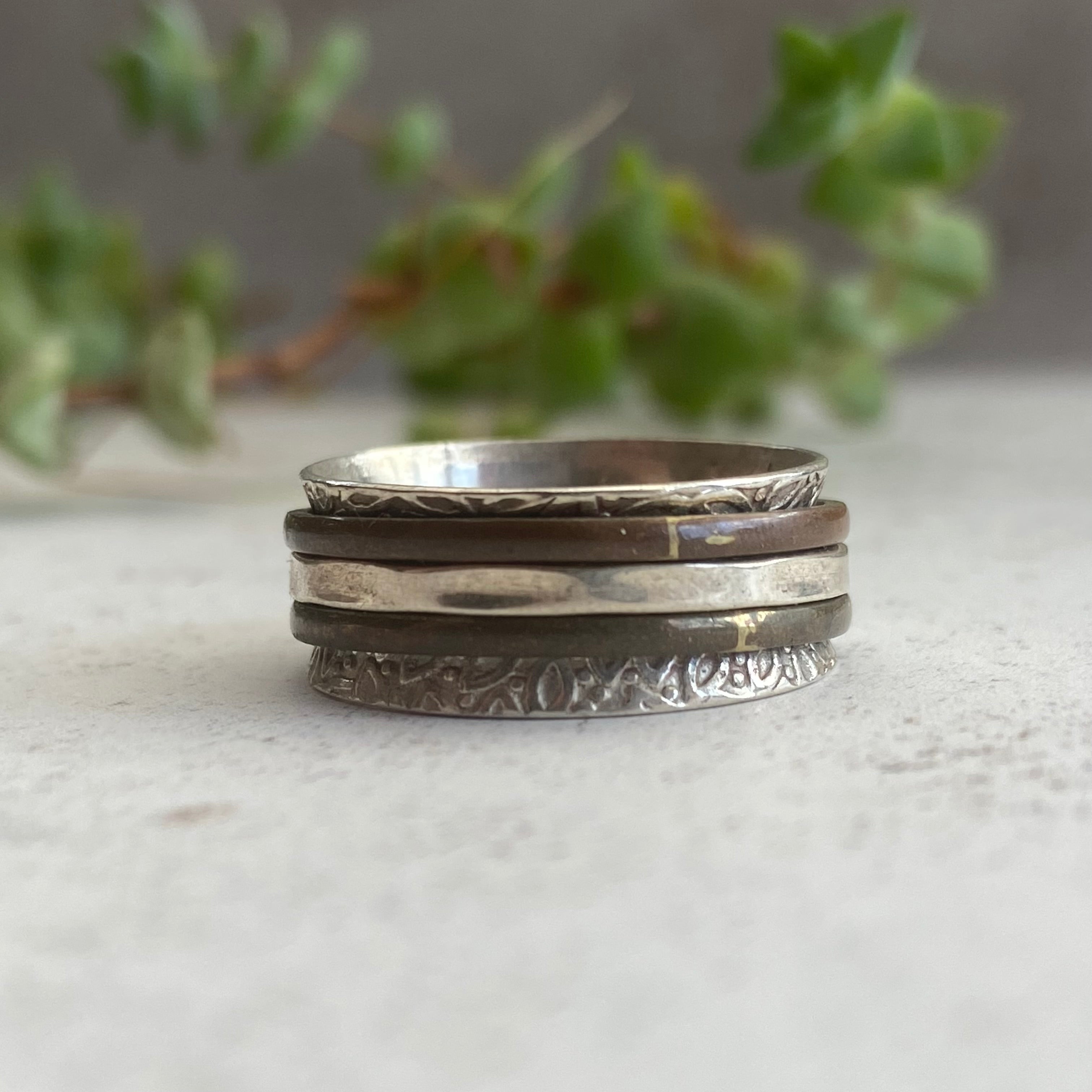 Silver Spinning Ring - P – ForageDesign