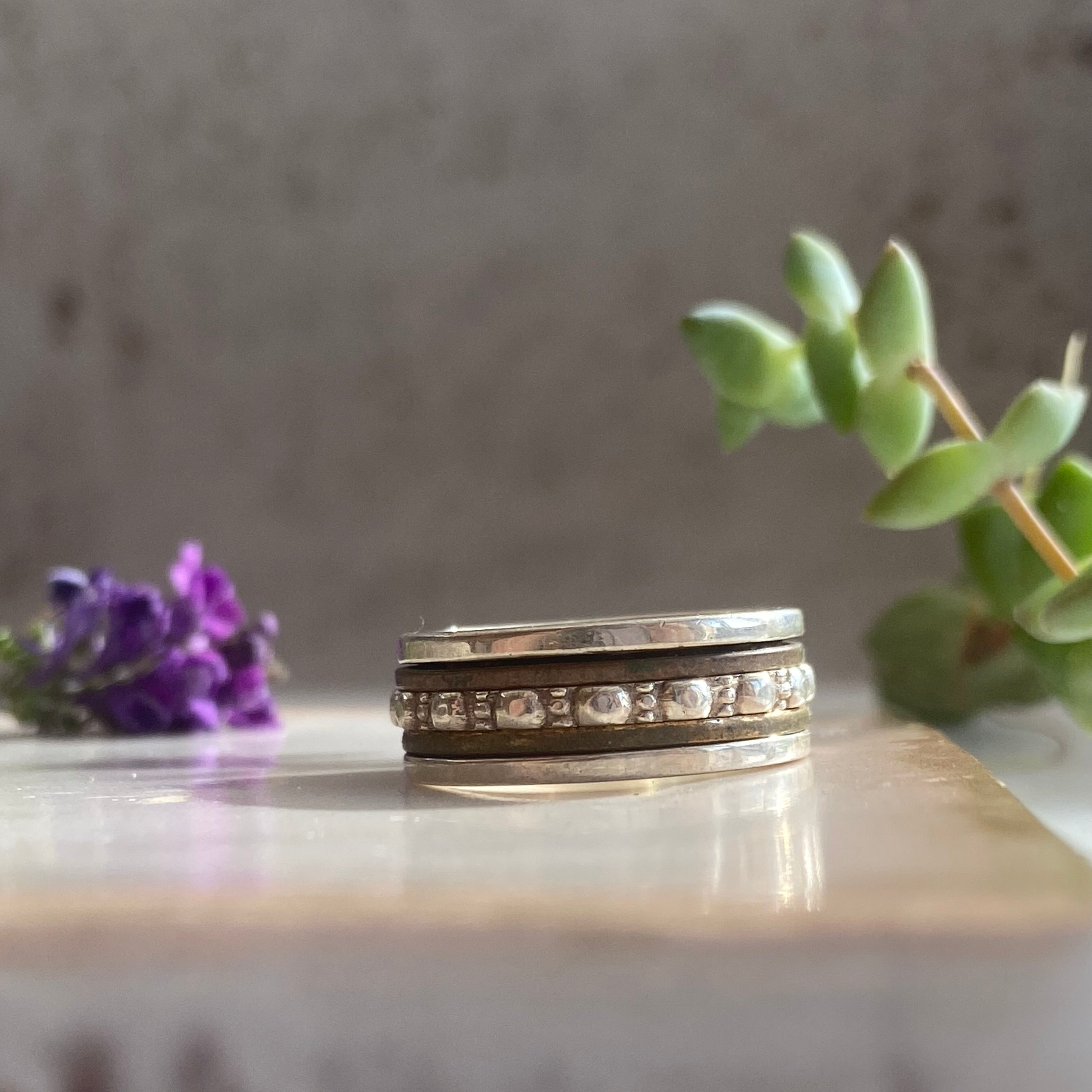 Silver Spinning Ring - P/Q – ForageDesign