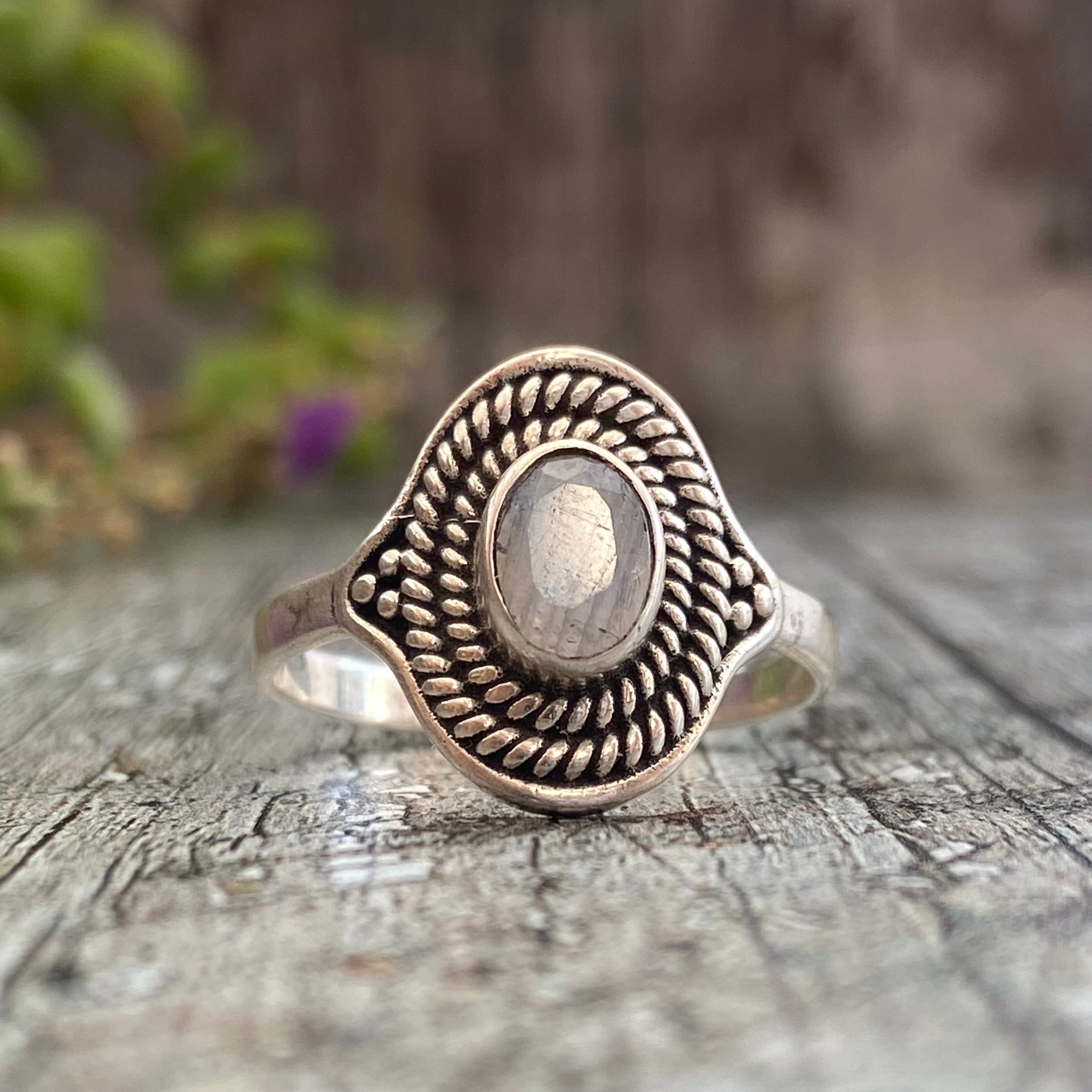Radial Moonstone Ring - T – ForageDesign