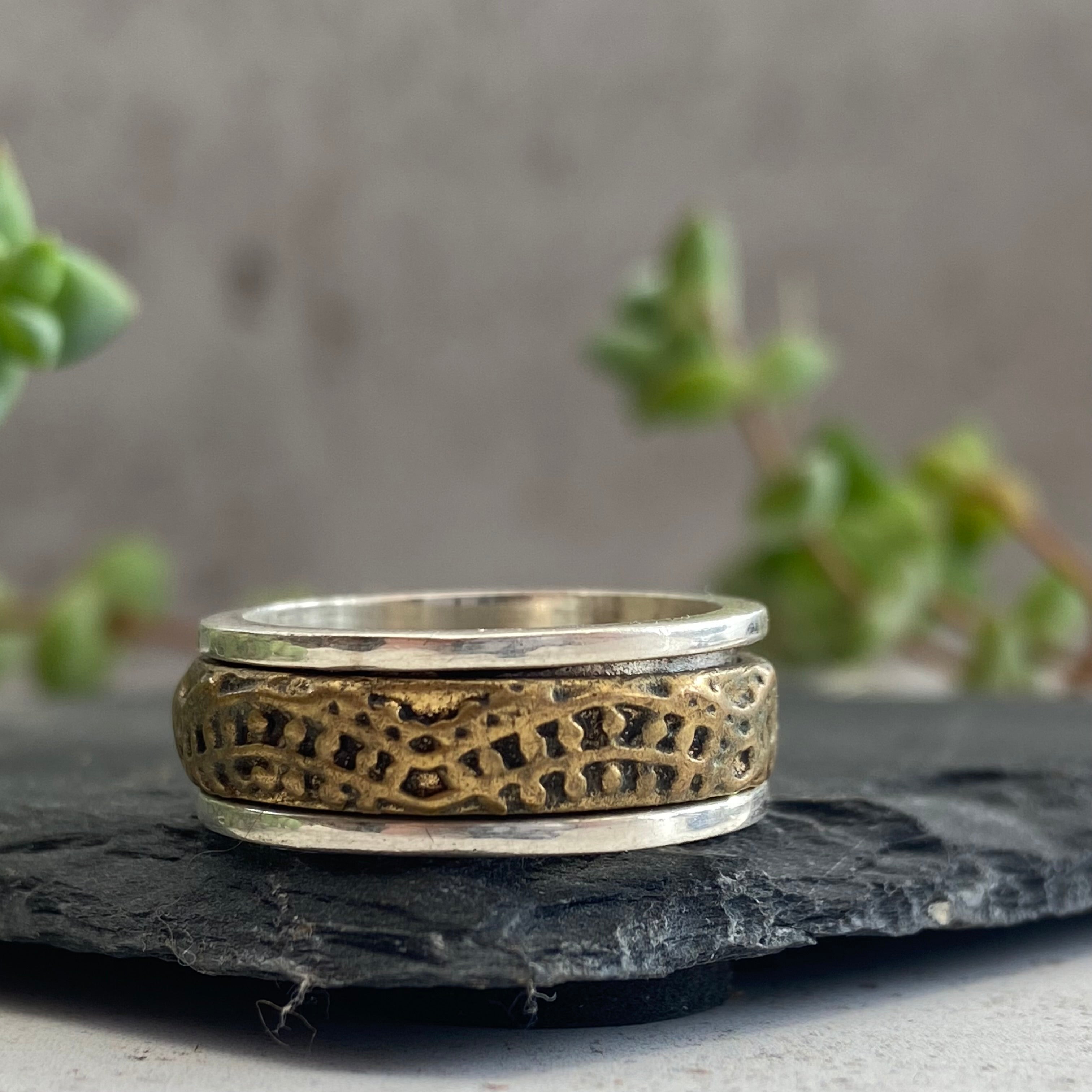 Silver Spinning Ring - P – ForageDesign