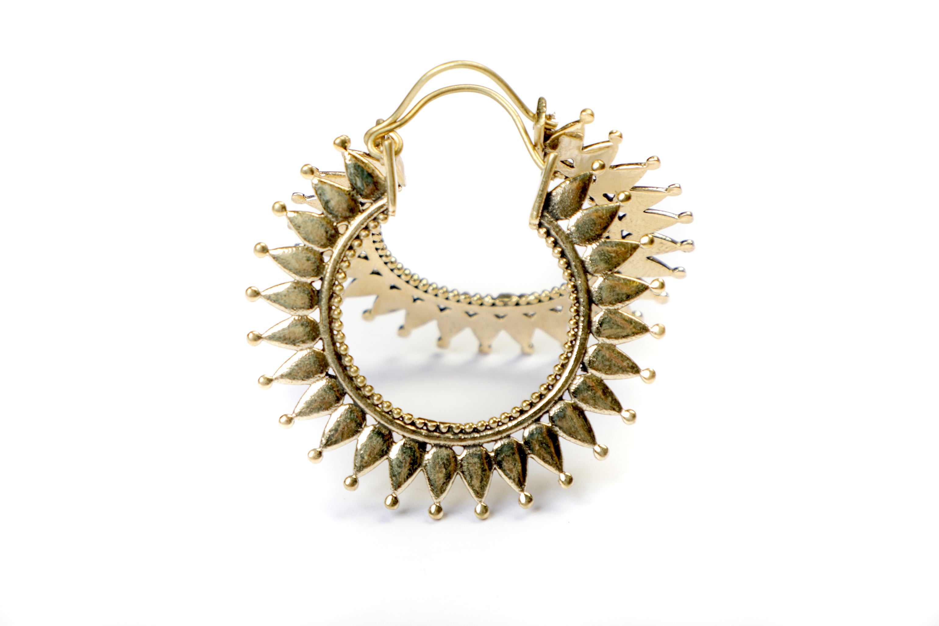 Brass Solanis Hoops – ForageDesign