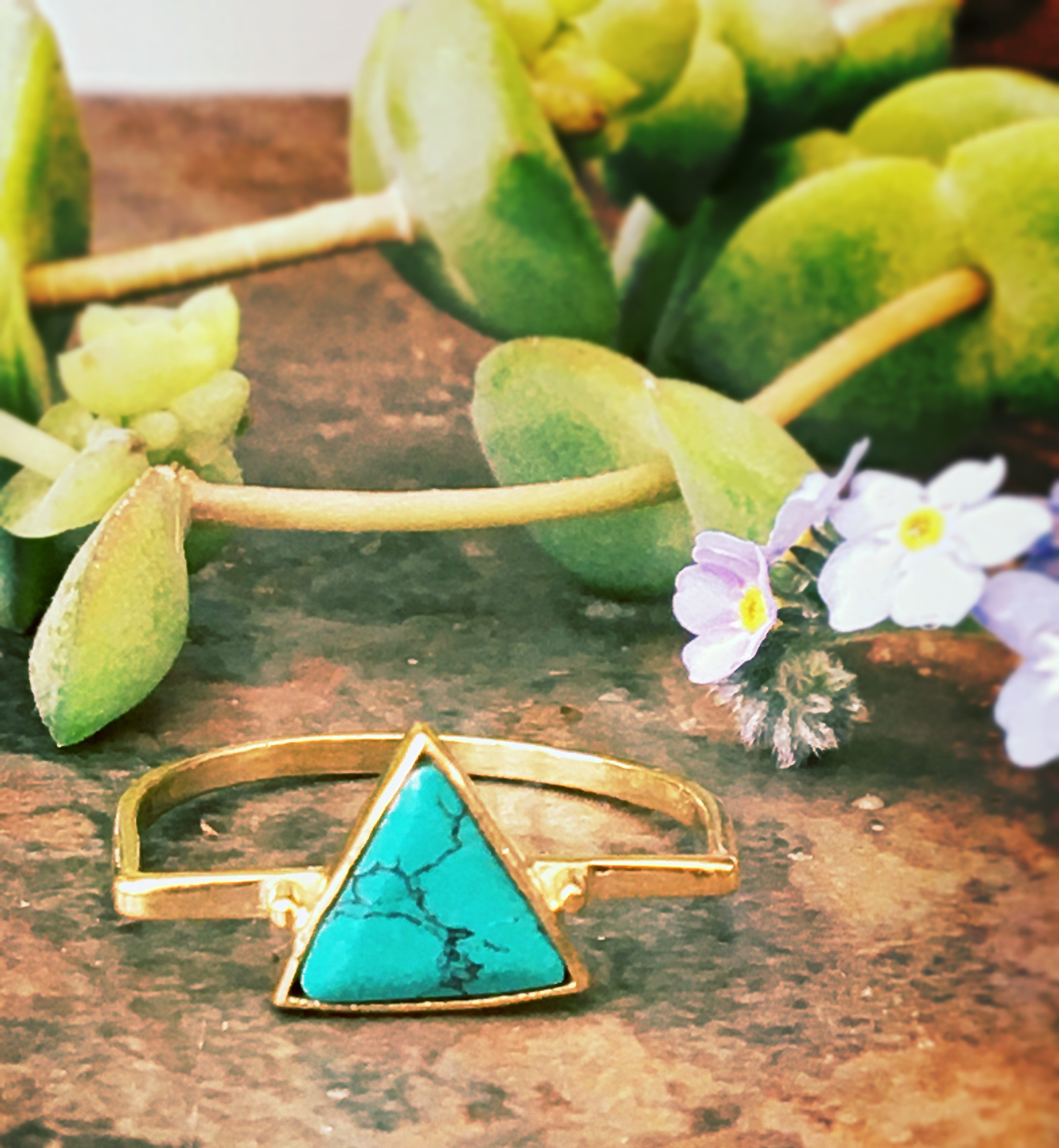 Melique Prism Ring - Turquoise – ForageDesign