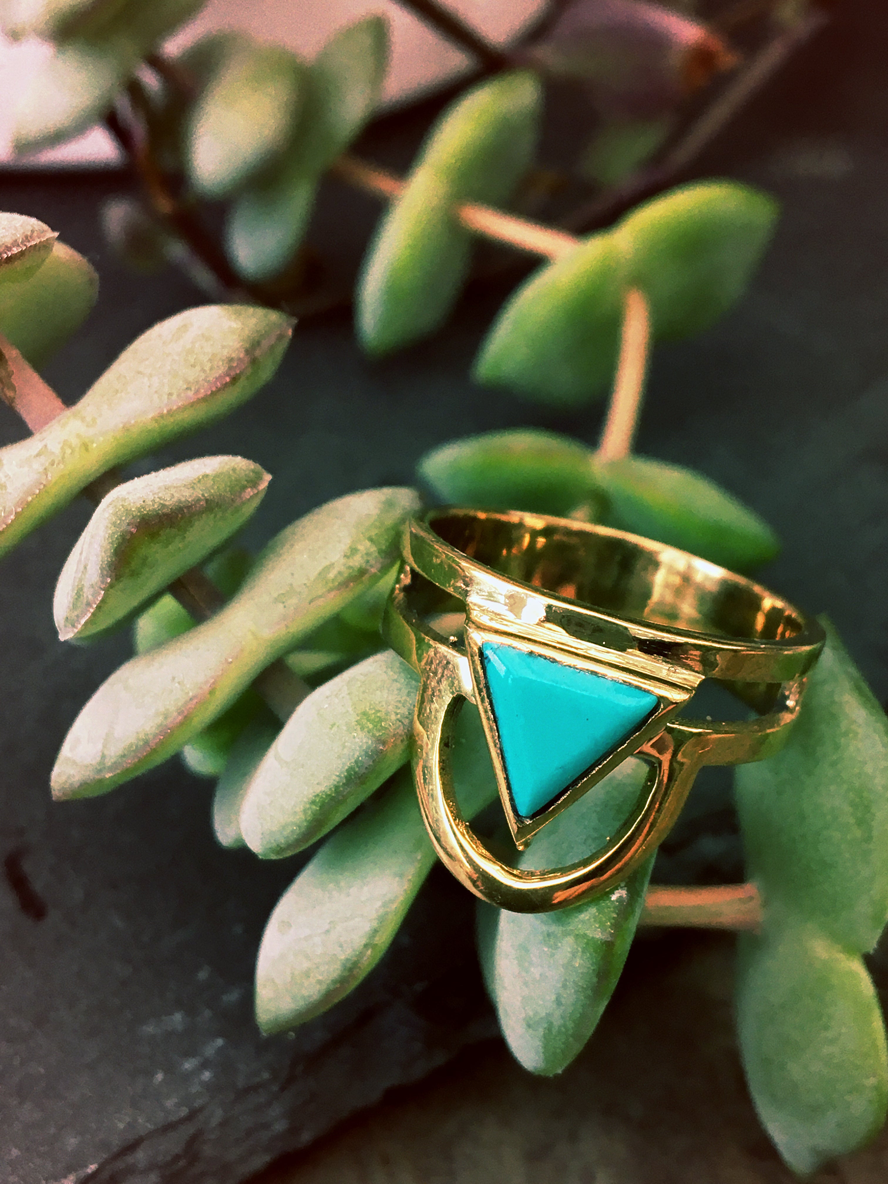 Tonje Prism Ring - Turquoise – ForageDesign