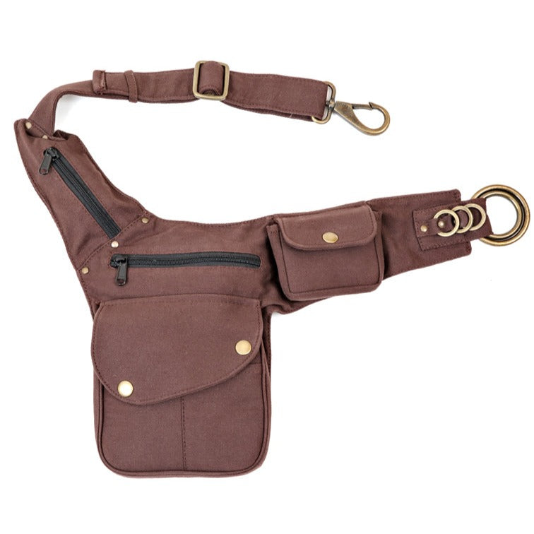 Canvas Side Bag | Brown – ForageDesign