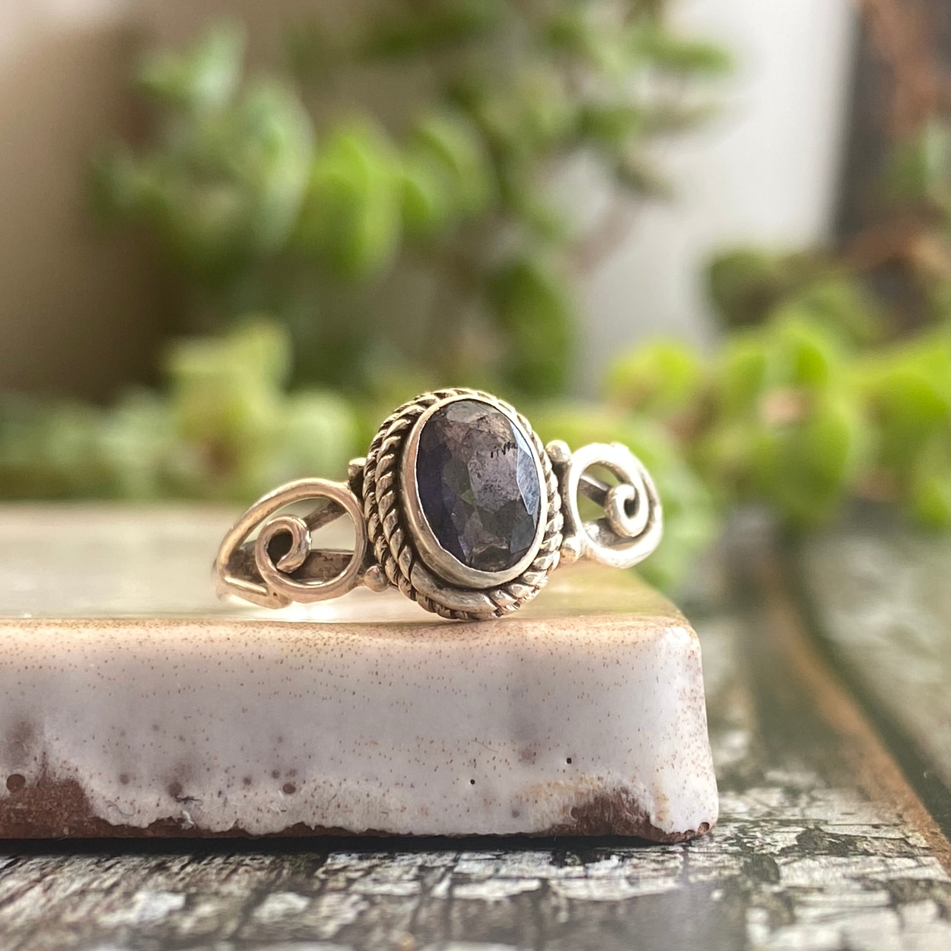 Smoket Amethyst Marina Ring - O – ForageDesign