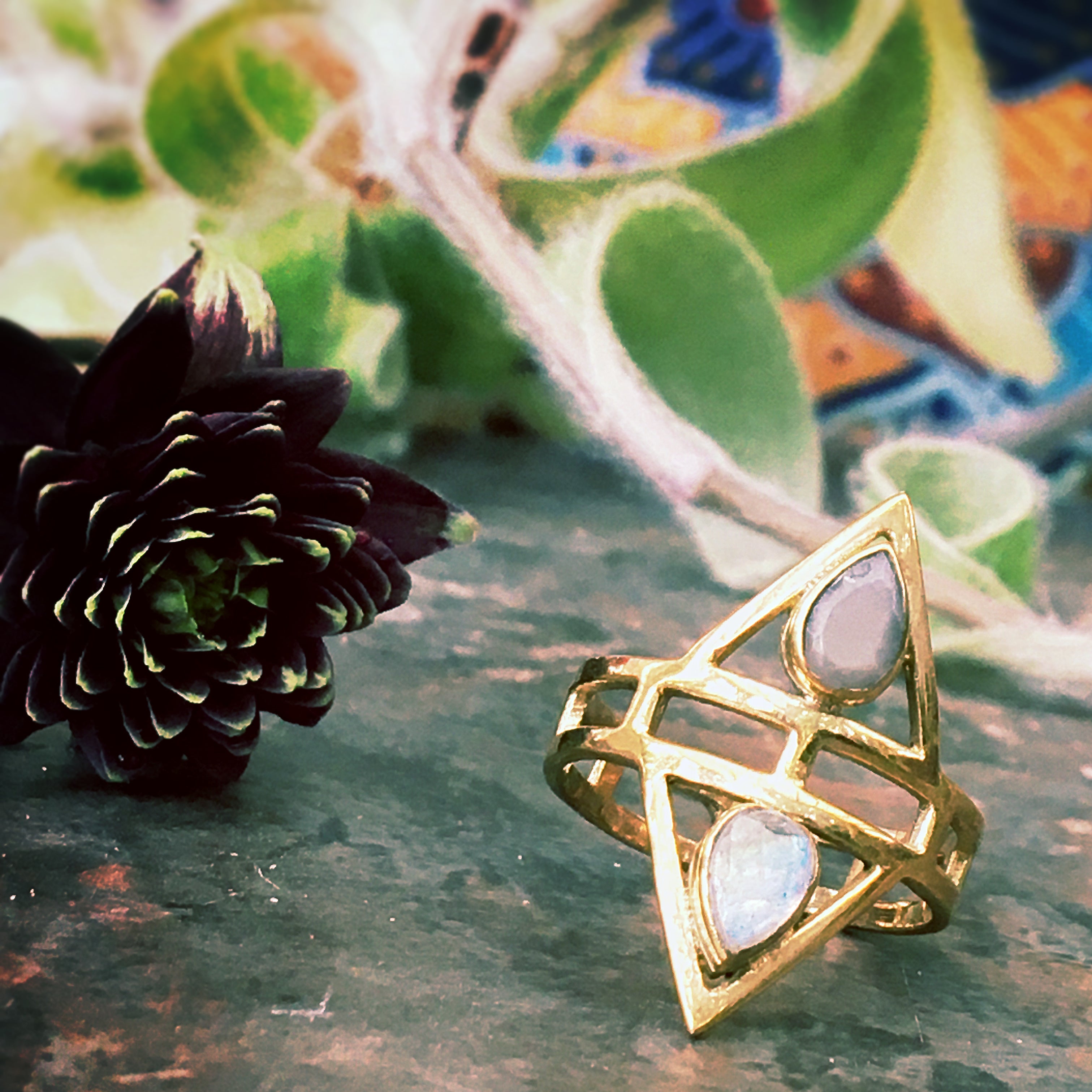 Gemstone Pyramid Ring – ForageDesign