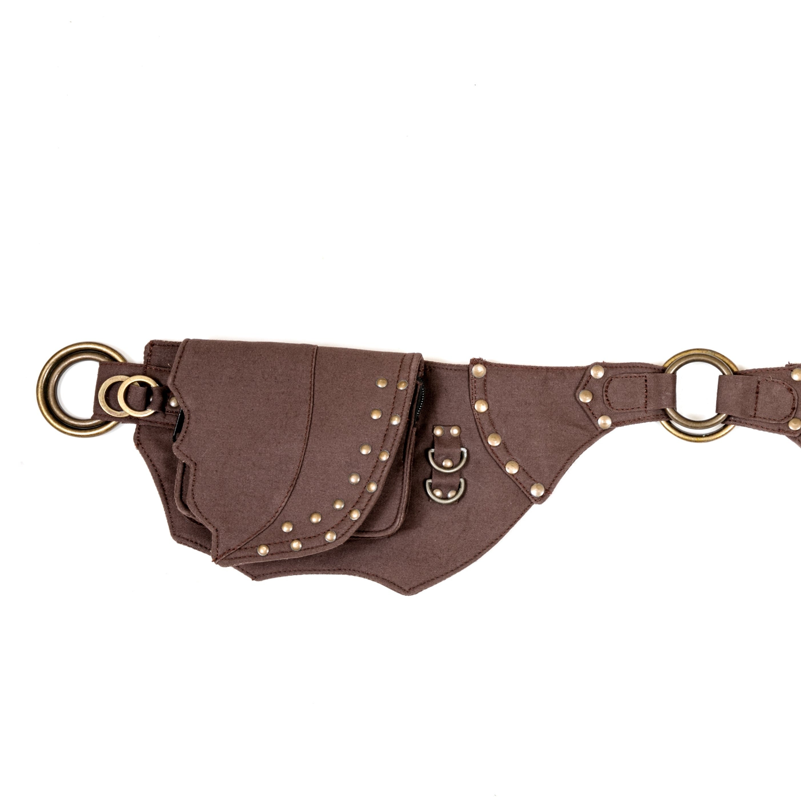 Canvas Rivet Belt - Brown | Seconds - Grade 2 – ForageDesign